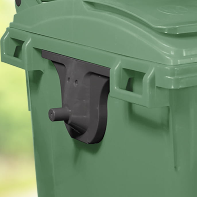 Plastic container 1100l with Flat lid – Plastik Gogić